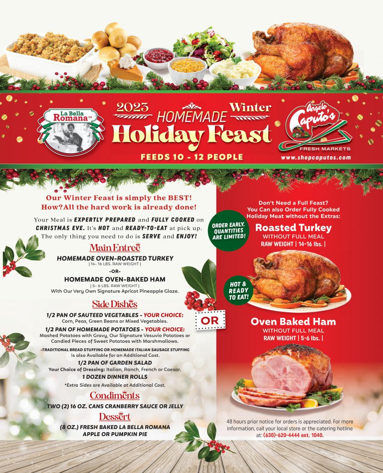 Homemade Holiday Christmas Feast 2023 – The Grapevine