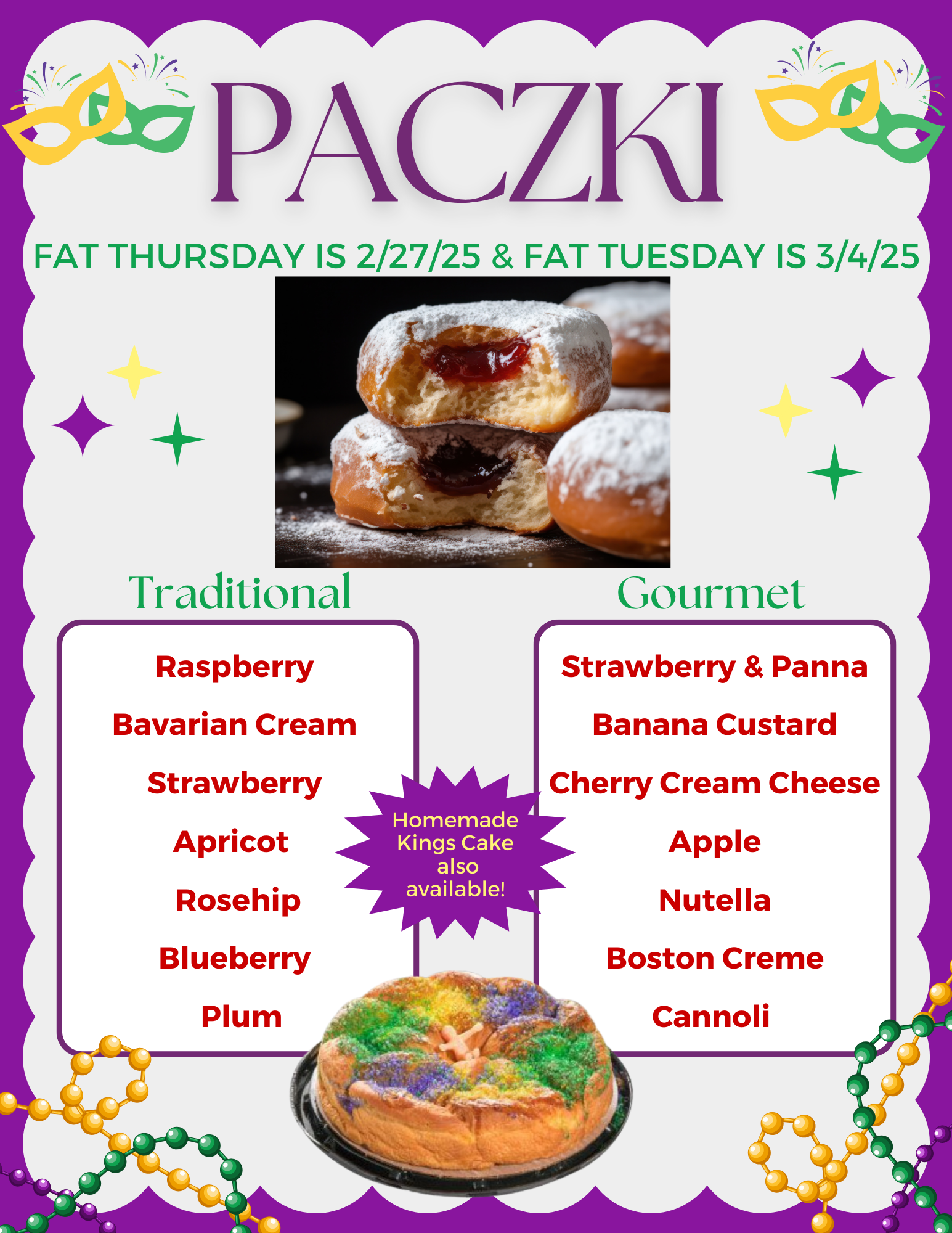 Paczki– A Fat Tuesday Feast – The Grapevine